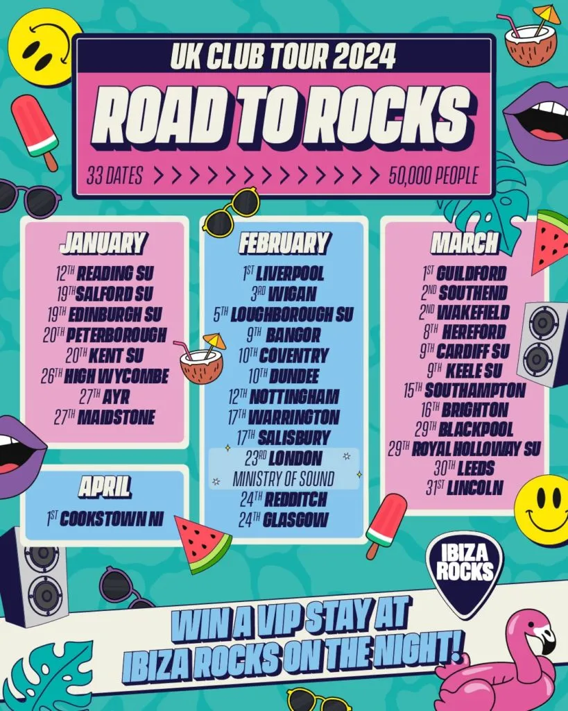 Ibiza Rocks announce 33 date UK club tour | Ibiza News